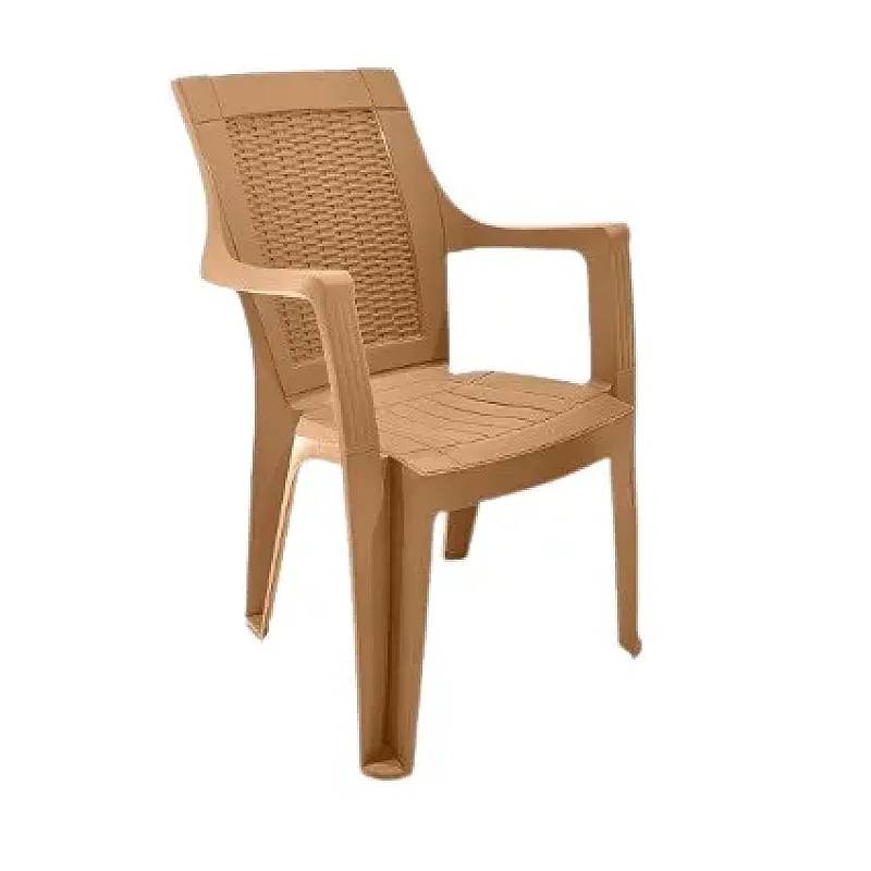 Scaun de Gradina, Terasa, Fabricat din Plastic, Culoare Crem, Greutatea ...